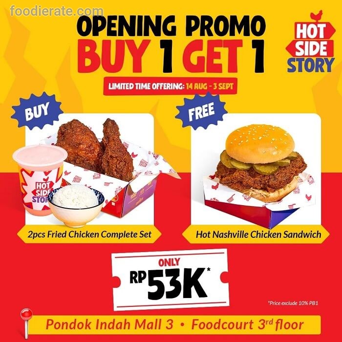 Promo Hot Side Story Grand Opening Pondok Indah Mall 3 Buy 1 Get 1 Free ...