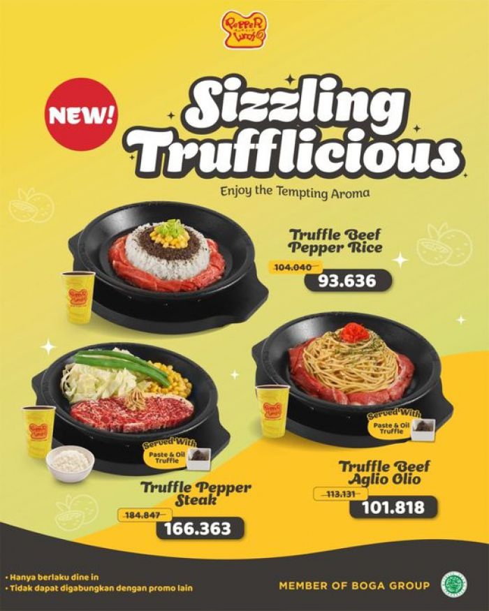 Promo Pepper Lunch Sizzling Trufflicious Mulai Rp 93 Ribuan | Foodierate