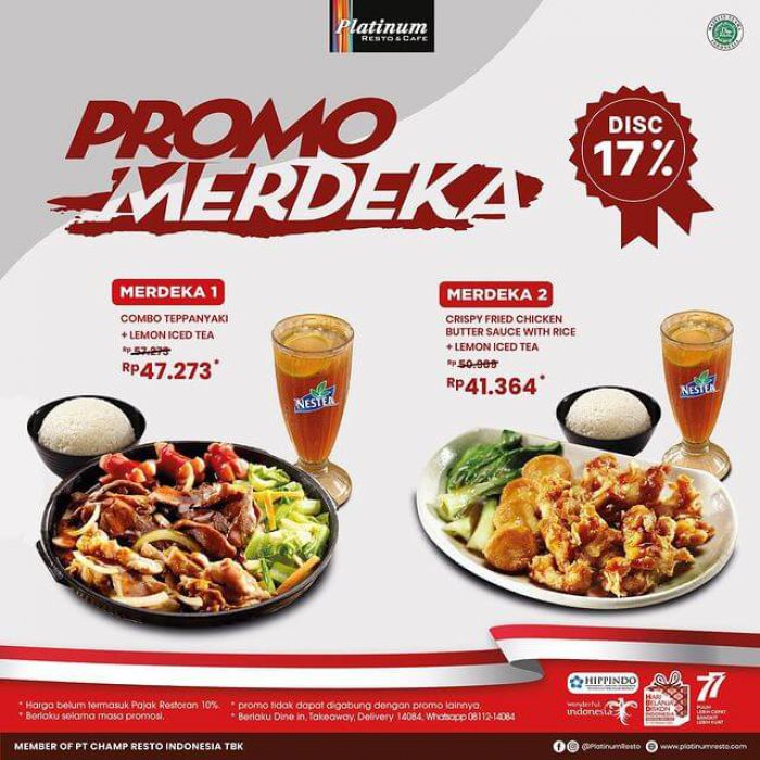 Promo Platinum Merdeka Mulai Rp 41 Ribuan | FoodieRate
